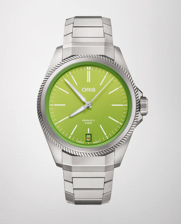 オリス(ORIS) プロパイロット Xカーミットエ ディション 01 400 7778 7157-Set | 東武百貨店 池袋店 6階 時計売場 | ブランド腕時計の正規販売店紹介サイト ...